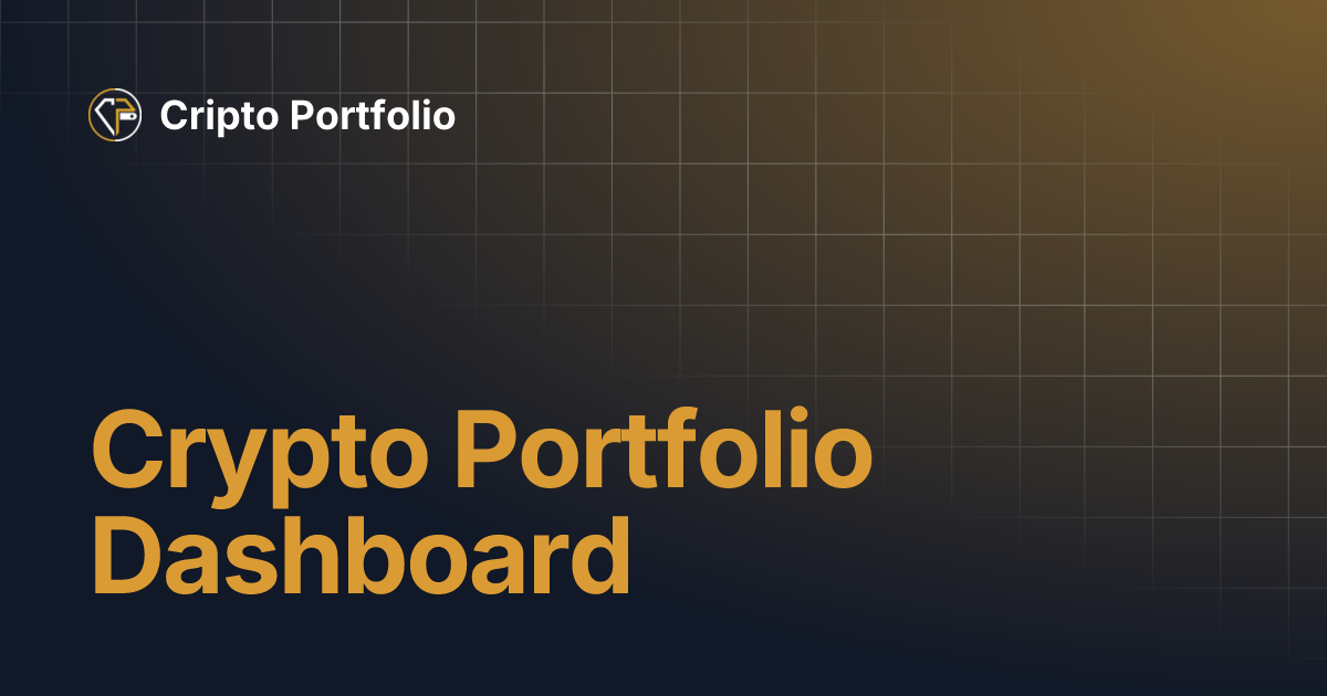 Crypto Portfolio Dashboard | Cripto Portfolio